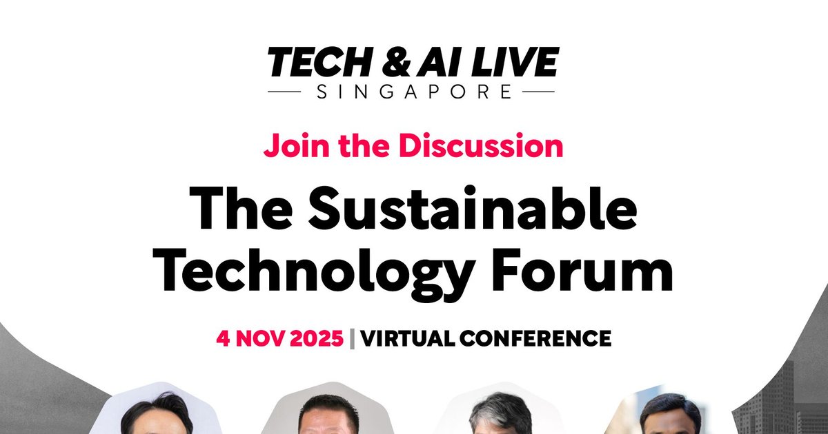 Explore Sustainable Technology at Tech & AI LIVE Singapore | Technology ...