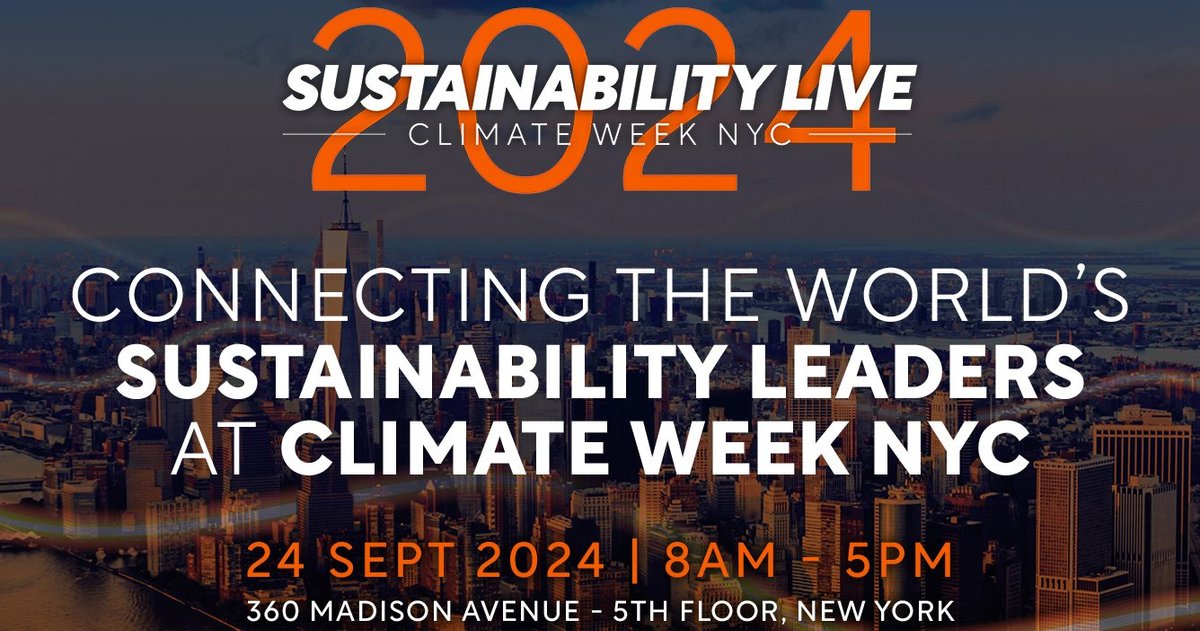 Sustainability LIVE Gets Climate Week NYC Accreditation ...