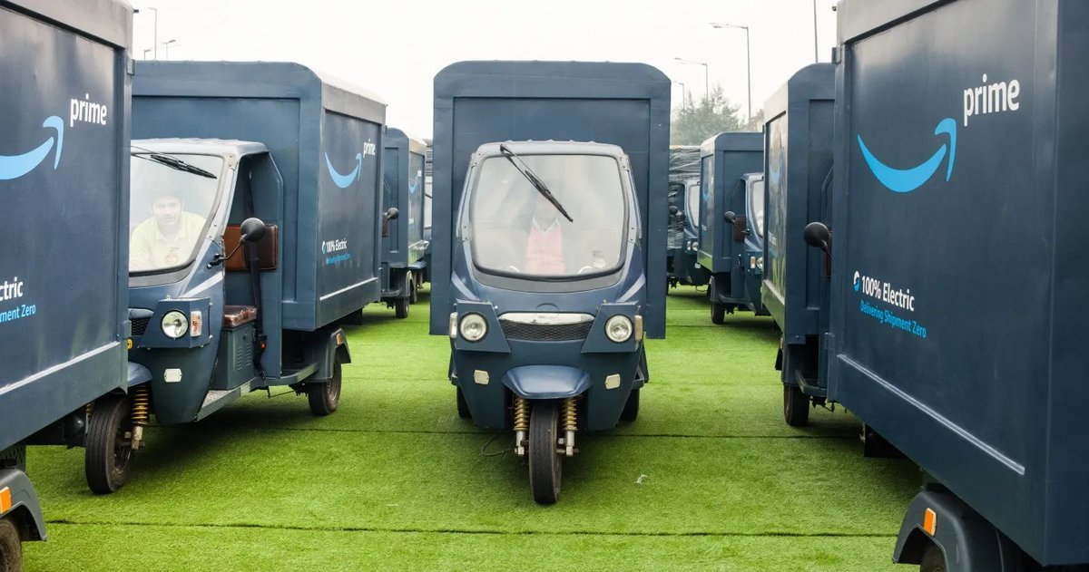How is Amazon Using EVs to Combat Carbon Emissions in India ...