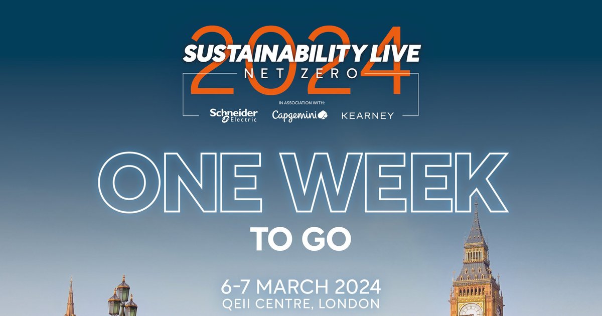 Sustainability LIVE: Net Zero - One Week to Go! | Sustainability Magazine
