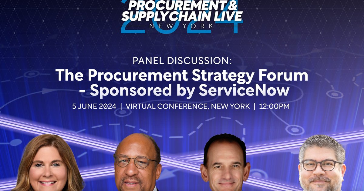 P&SC LIVE New York: The Procurement Strategy Forum | Supply Chain Digital