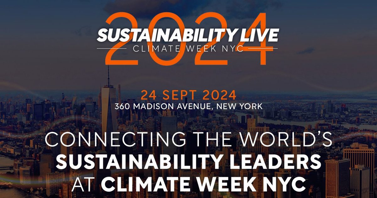Sustainability LIVE Climate Week NYC 2024: Panels Announced ...