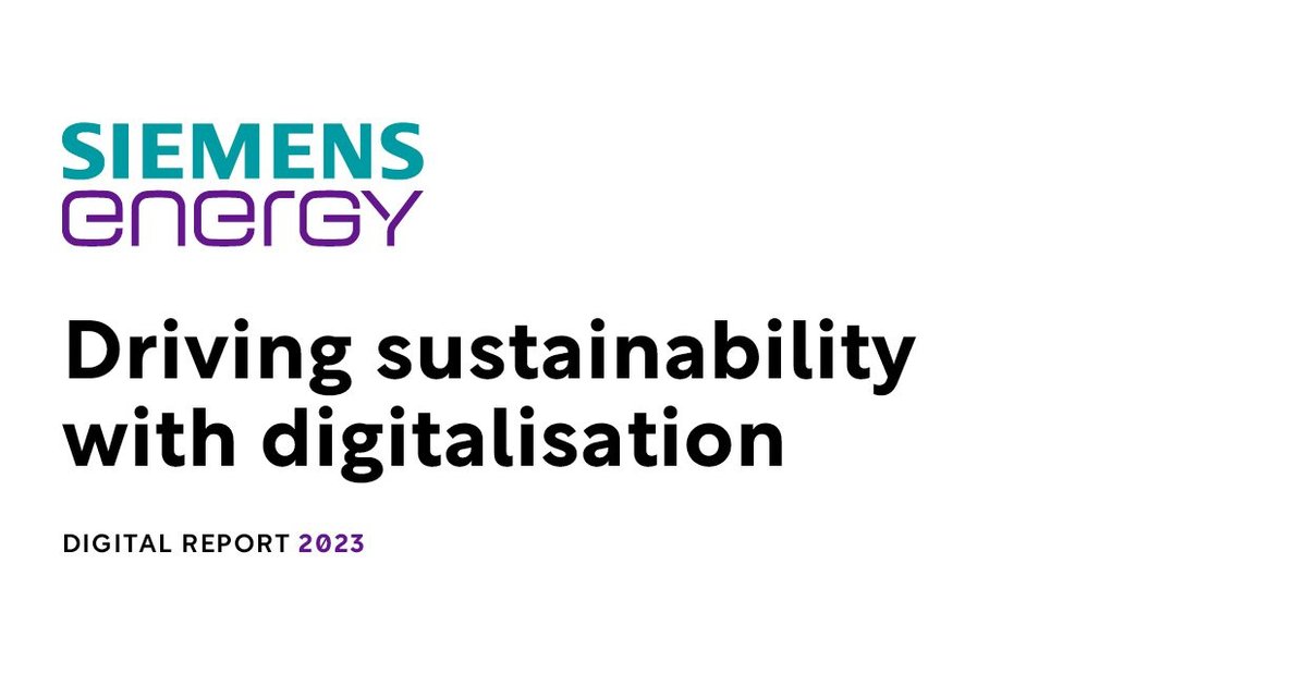 Siemens Energy driving sustainability with digitalisation | Technology ...