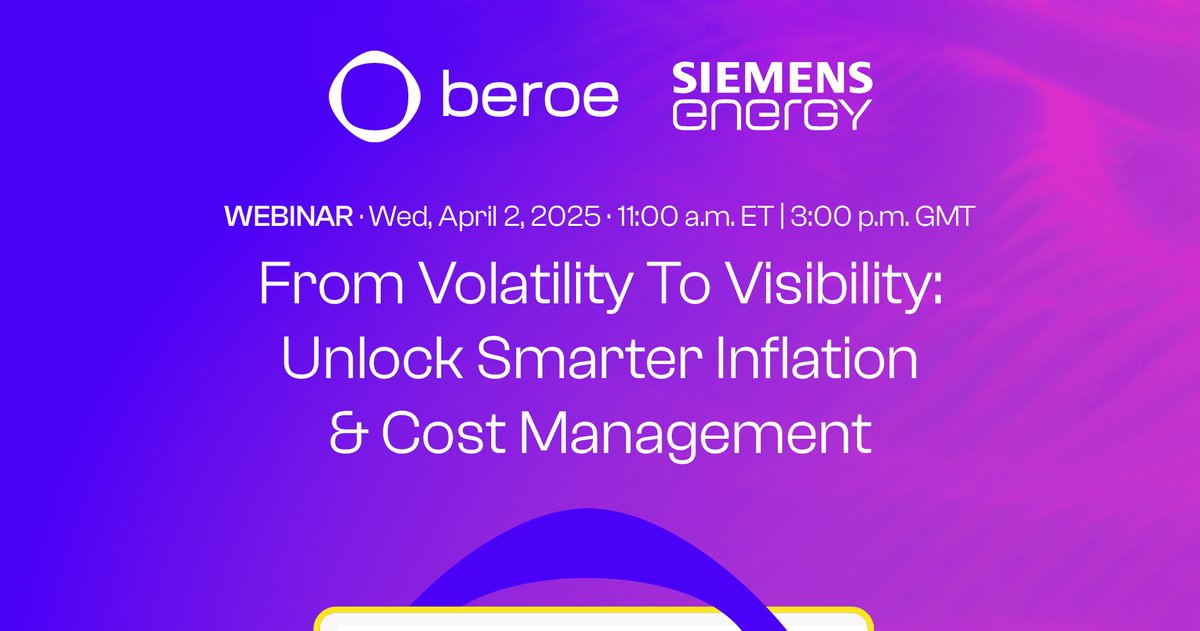 Beroe Inc. & Siemens Energy: From Volatility to Visibility | Supply ...