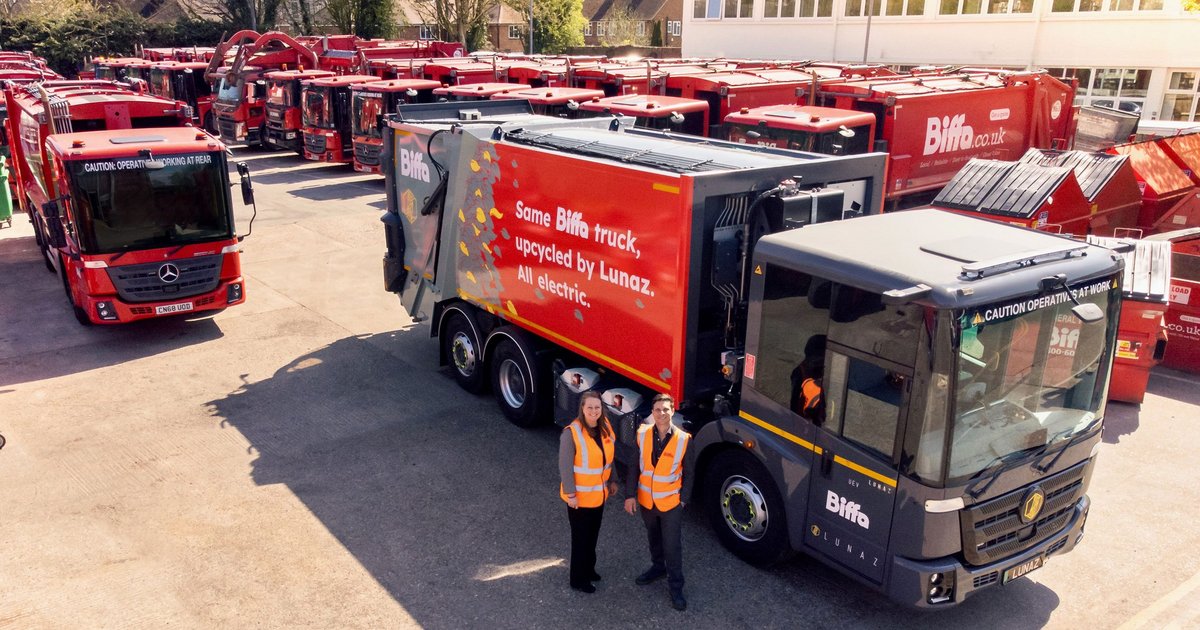 Lunaz converts Biffa commercial fleet trucks to electric | EV Magazine
