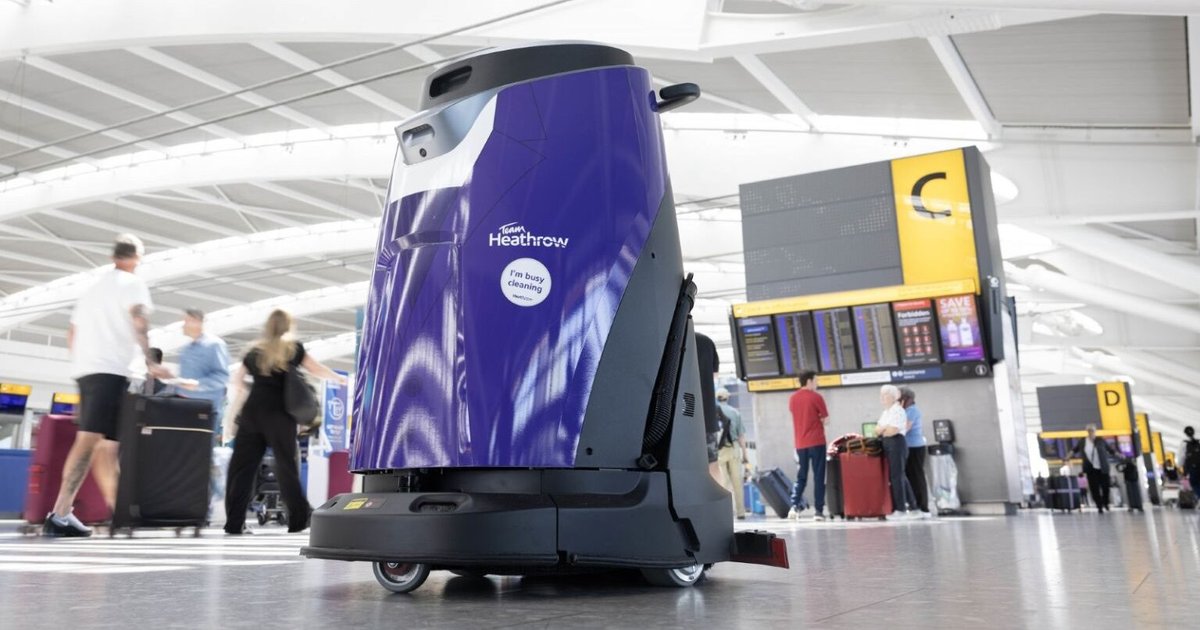 Mitie: Introducing Heathrow's Tech-Powered Cleaning 'Cobots ...