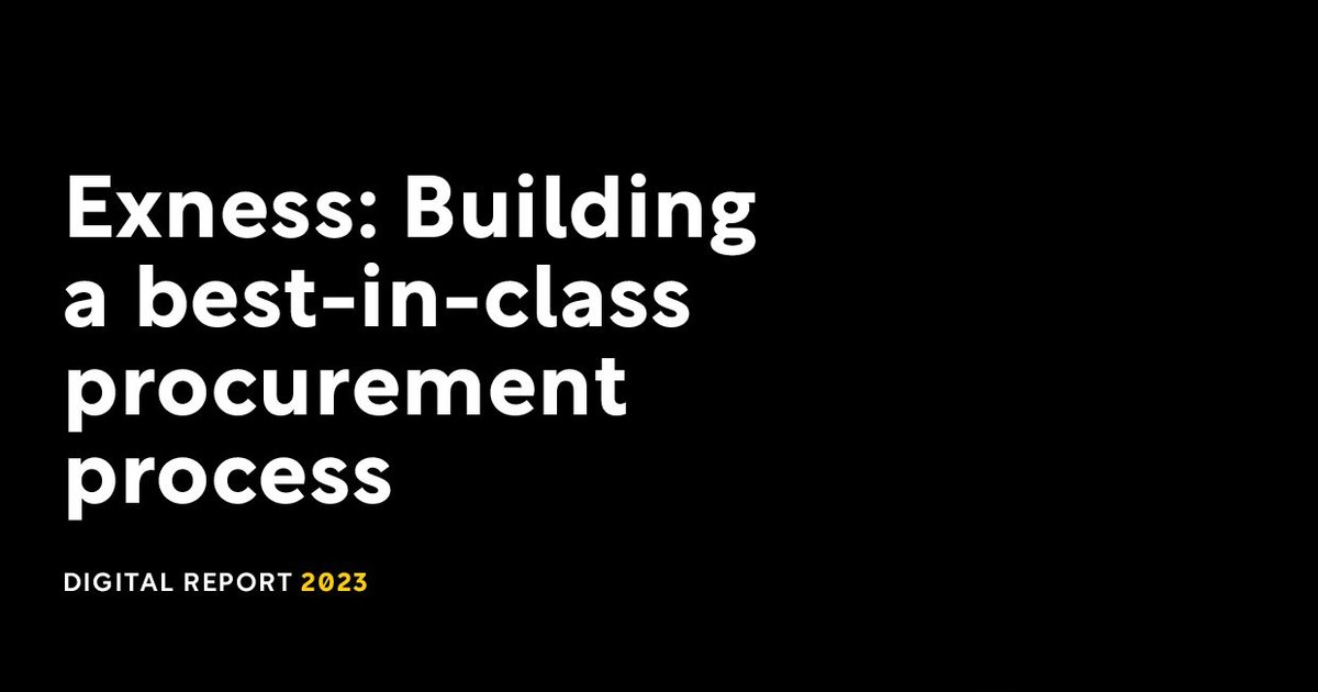 Exness: Building a best-in-class procurement process | Procurement Magazine