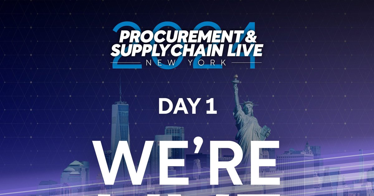 We’re LIVE: Procurement & Supply Chain LIVE New York – Day 1 ...