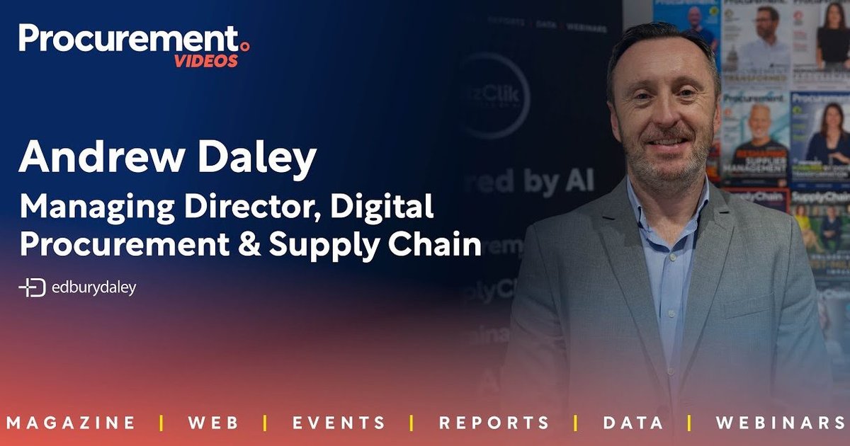 SAP NOW AI Tour: Andrew Daley, Edbury Daley | Procurement Magazine
