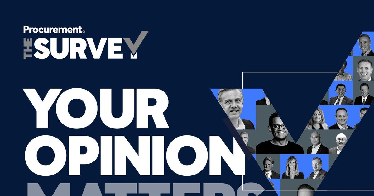 Launching in 2025… The Procurement Survey | Procurement Magazine