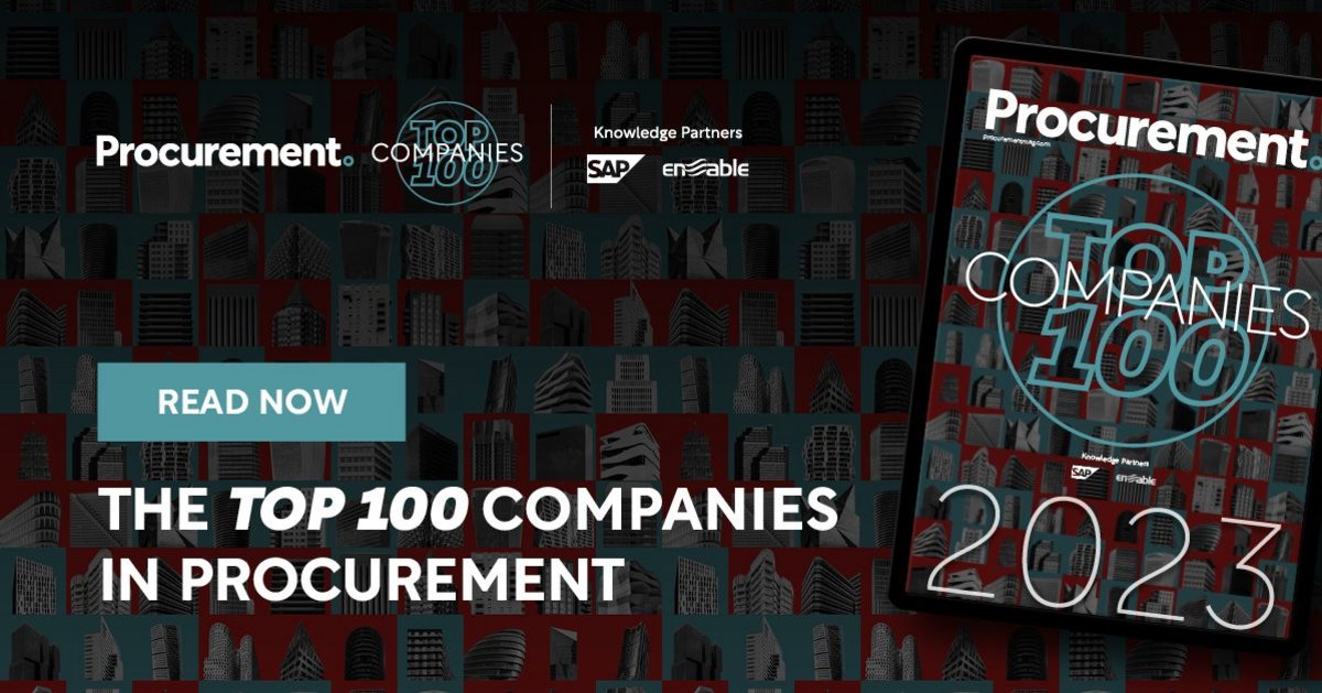 Procurement Magazine Launches 'Top 100 Companies 2023' | Procurement ...