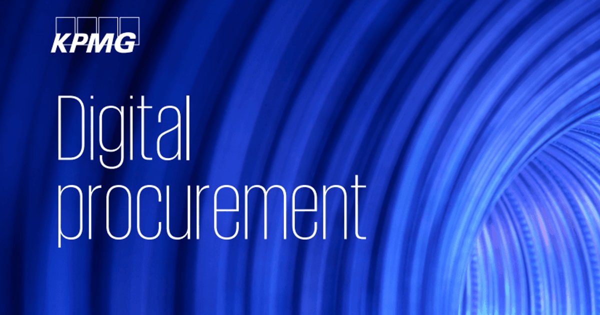 KPMG Backs Digital Ecosystems in Supply Chain Procurement | Supply ...