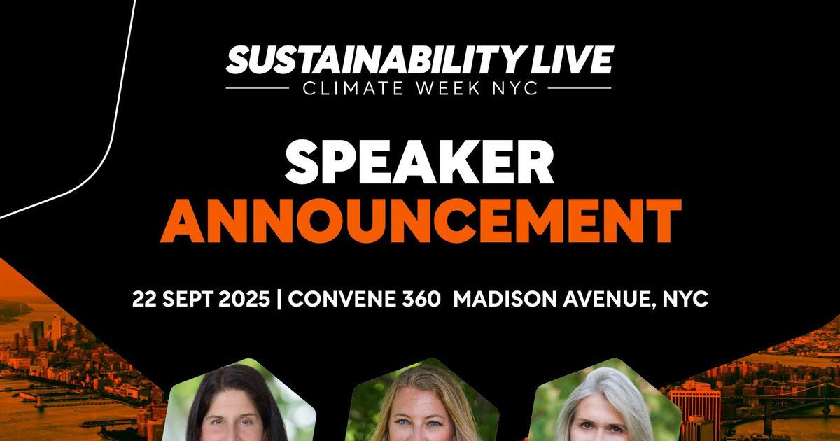 Sustainability LIVE: CWNYC Announces Three New Speakers ...