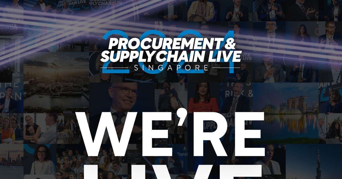 WE’RE LIVE! Procurement & Supply Chain LIVE Singapore 2024 ...