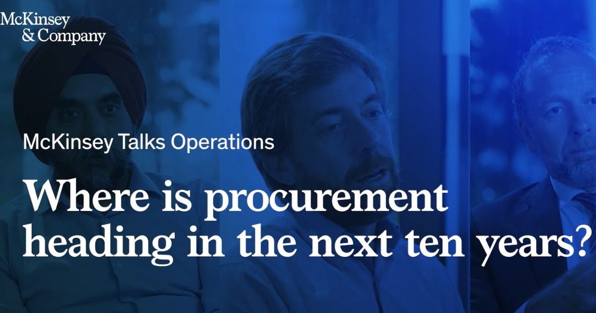 McKinsey: Where is Procurement Heading in the Next 10 Years ...