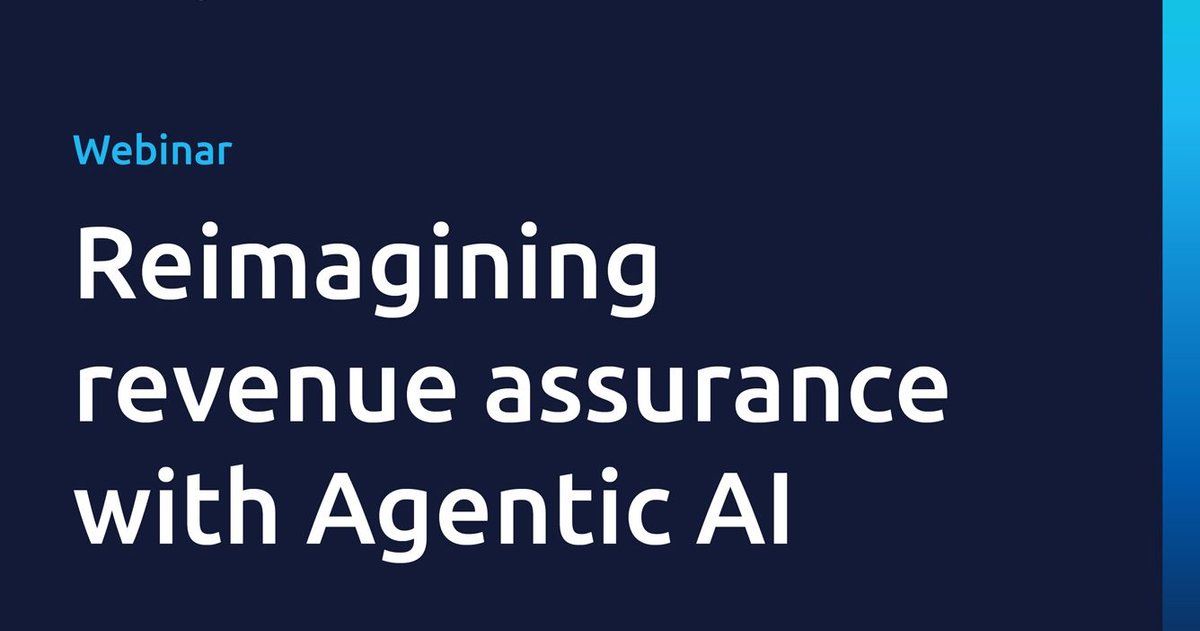 Webinar: Reimagining Revenue Assurance with Agentic AI | Technology ...