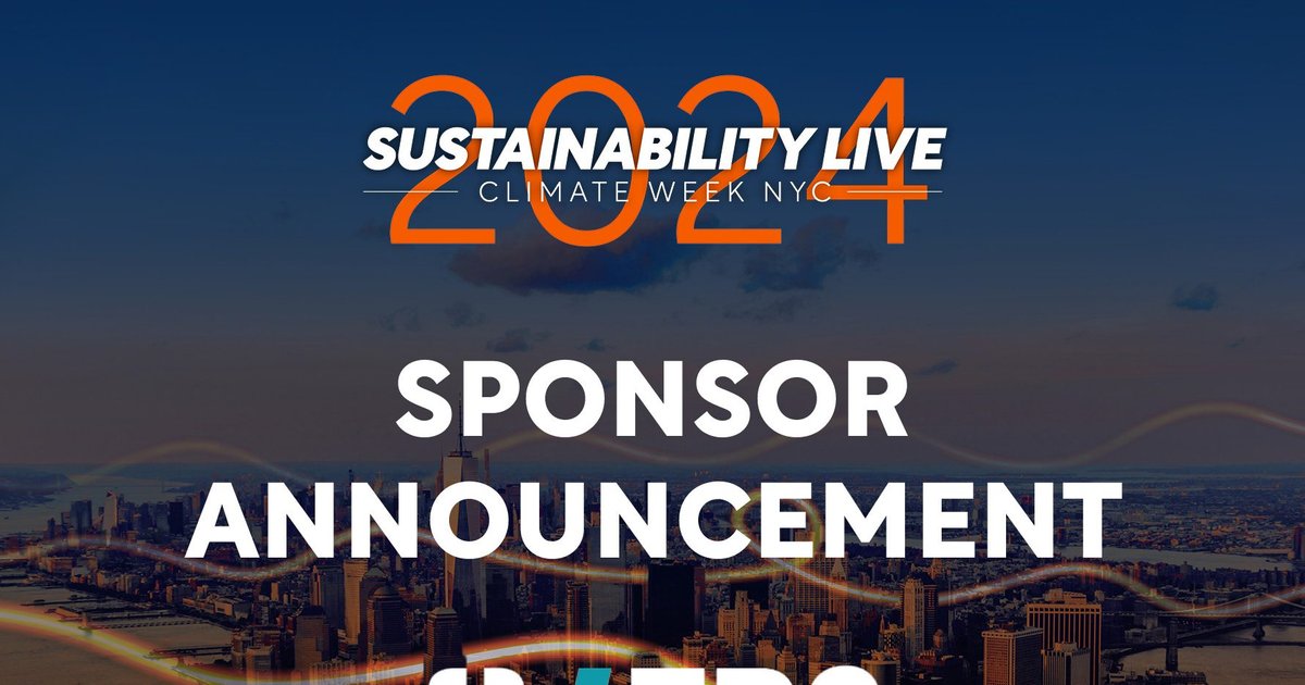Sustainability LIVE: Climate Week NYC Welcomes a New Sponsor ...