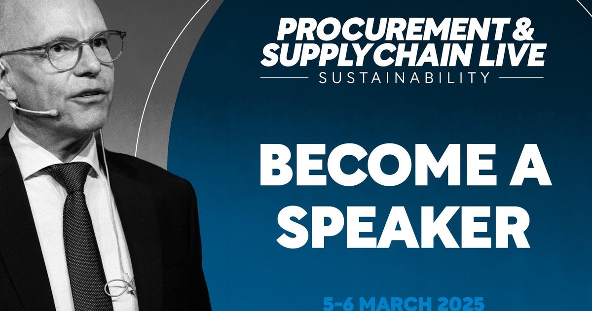 PSC LIVE: Sustainability – Become a Speaker | Procurement Magazine