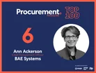 Ann Ackerson, BAE Systems: Strategic Global Supply Chain | Procurement ...
