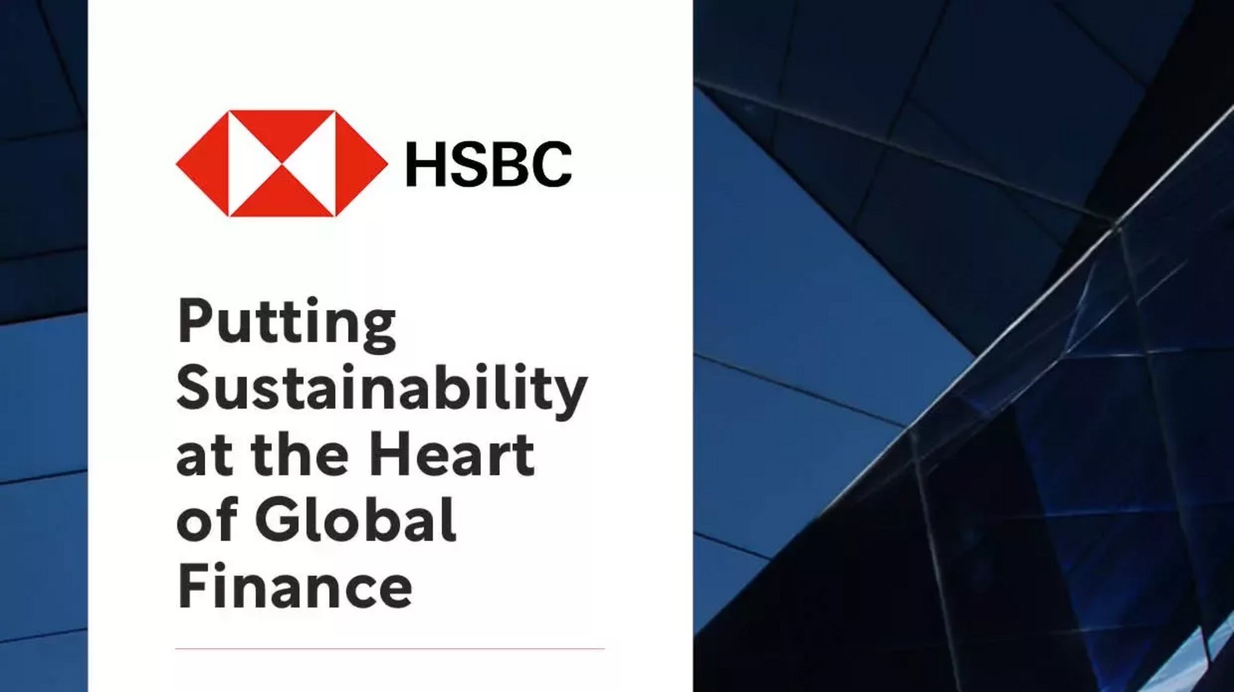 HSBC: Putting Sustainability at the Heart of Global Finance | FinTech ...