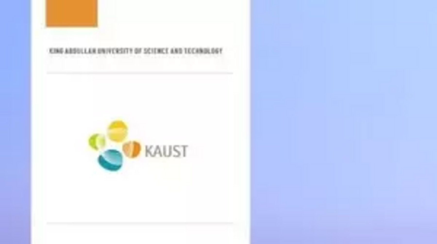 KAUST: a living laboratory for innovation and advanced tech ...