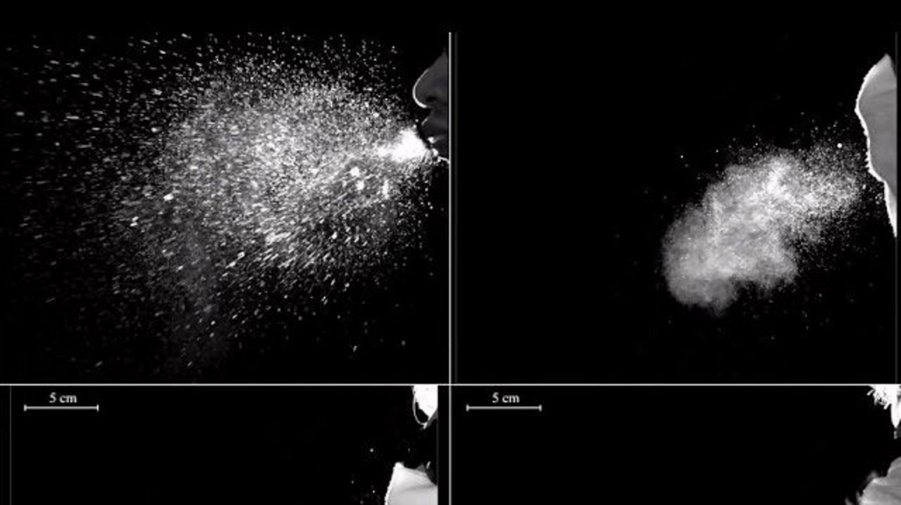 High speed camera captures how different types of face masks work ...
