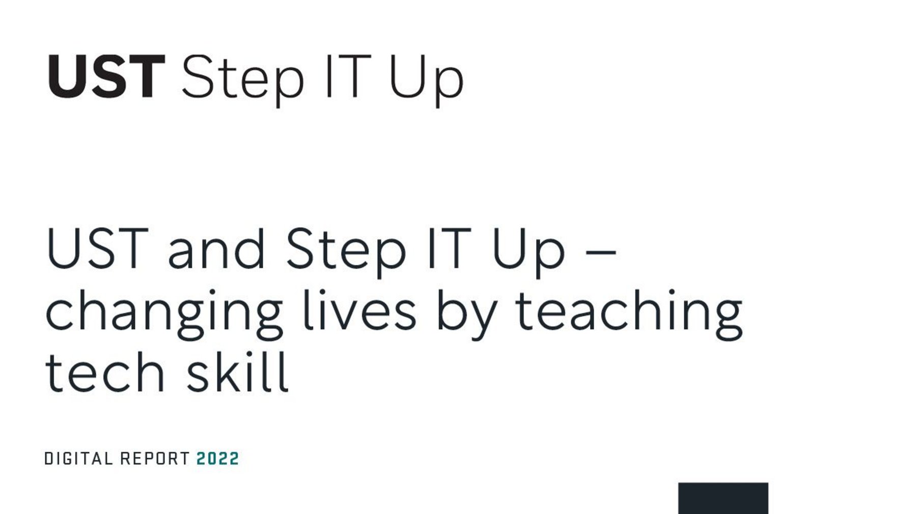 UST and Step IT Up – changing lives by teaching tech skills | FinTech ...