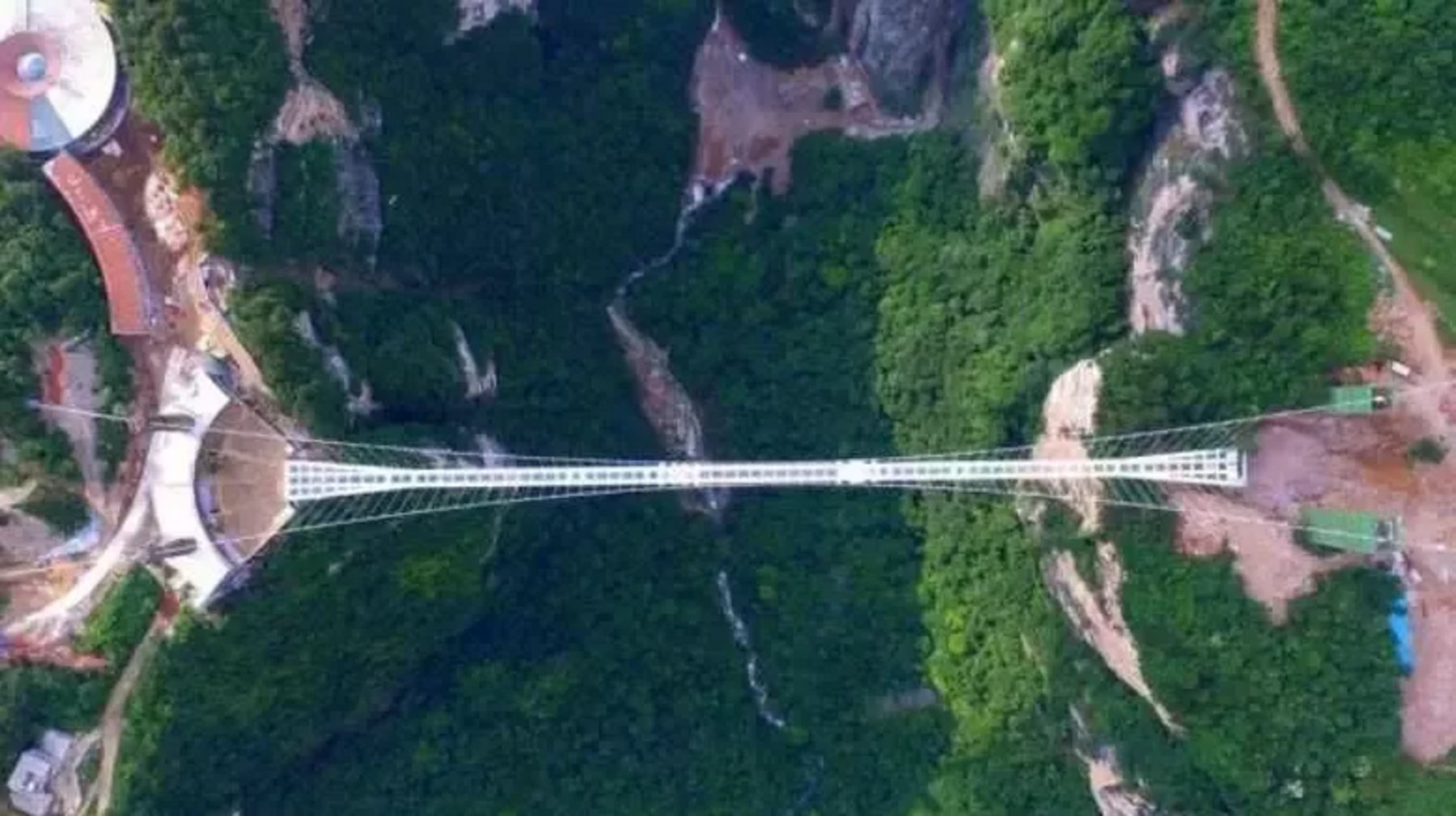 Longest bridge in China made entirely of glass put to the test - with ...