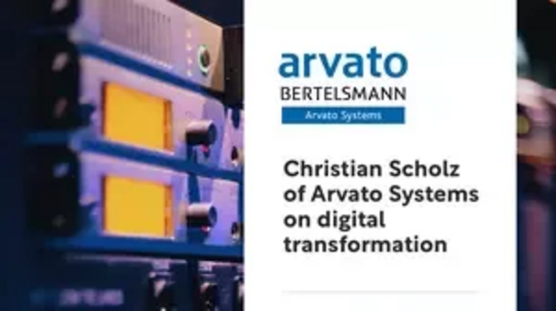 Christian Scholz of Arvato Systems on digital transformation | FinTech ...