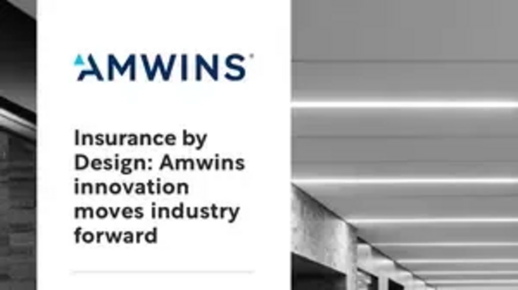 Insurance by Design Amwins innovation moves industry forward | FinTech ...