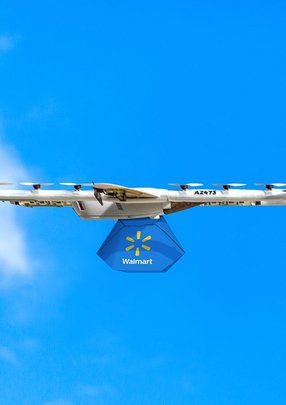 Walmart using drones store