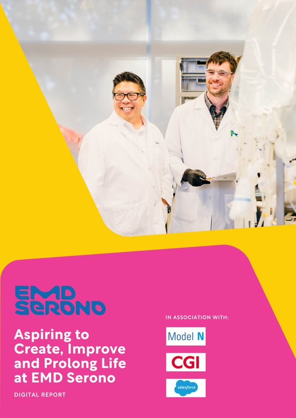 Aspiring to Create, Improve and Prolong Life at EMD Serono Brochure | Healthcare Digital
