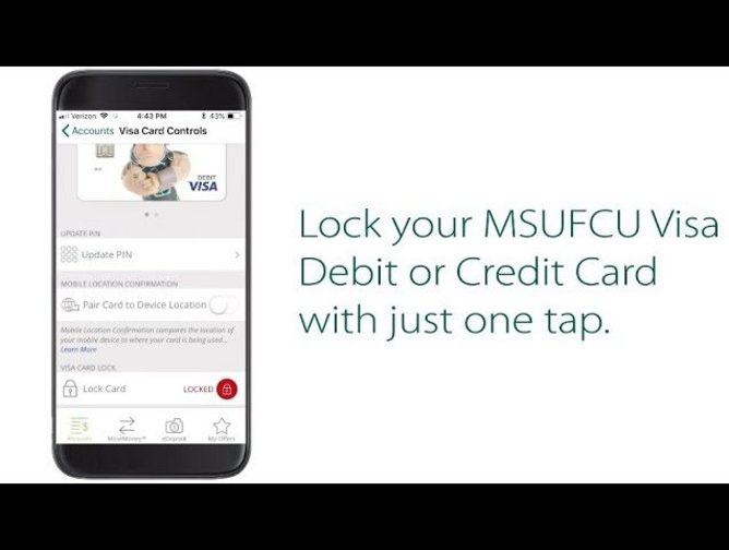 Quickly and Easily Lock Your Visa with Card Lock from MSUFCU | FinTech ...