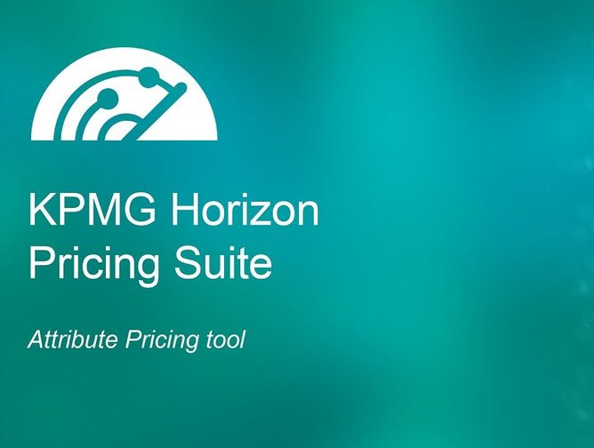 KPMG Horizon Pricing Suite – Attribute pricing tool | Supply Chain Magazine