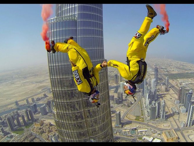 Burj Khalifa Pinnacle BASE Jump - 4K | Construction Digital